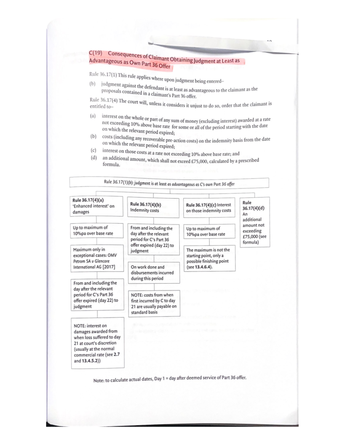 C(19) Consequences of Claimant Obtaining Judgment at Least 45 - SXL ...