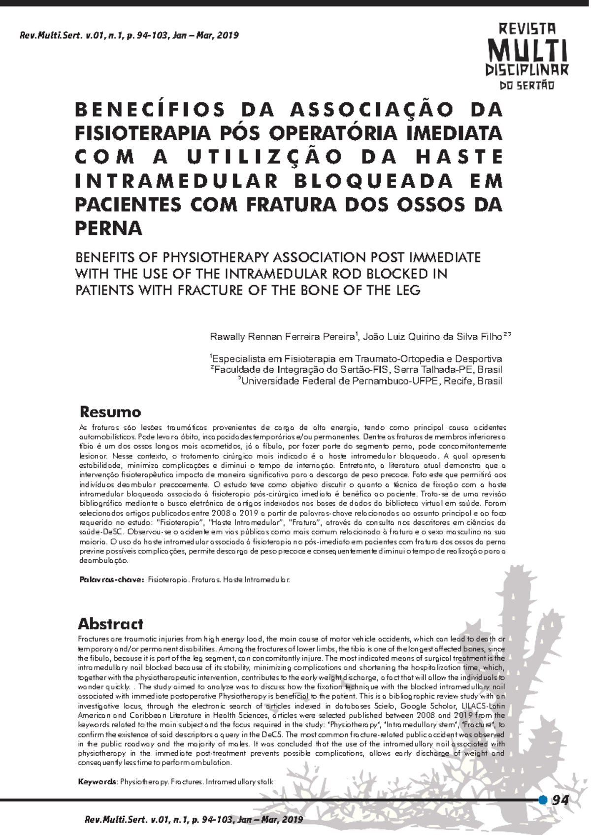 17-Texto do artigo-404-1-10-20211214 - Rev.Multi. v, n, p. 94-103, Jan – Mar, 2019 94 B E N E C ...