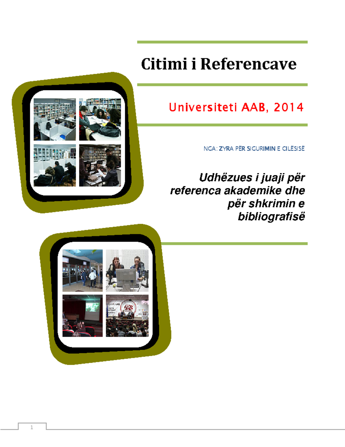 Citimi i Referencave dhe Burimeve te ndryshme - Citimi i Referencave ...