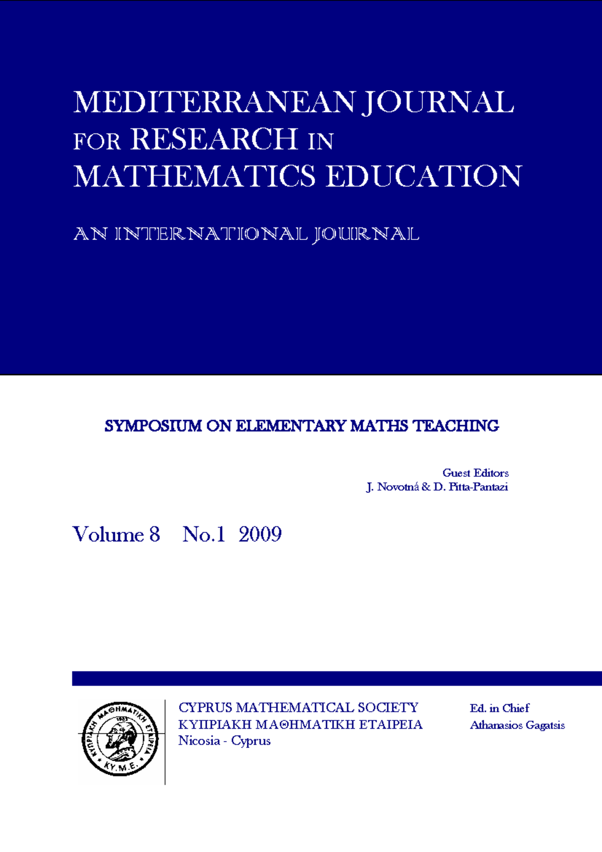 Medjournal-2009 - Reserve proposal - MEDITERRANEAN JOURNAL FOR RESEARCH ...