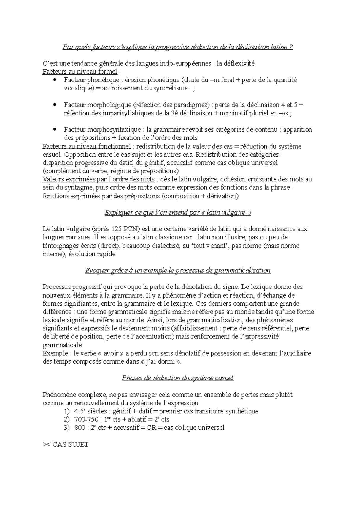 Examens blancs linguistique - Par quels facteurs s’explique la ...