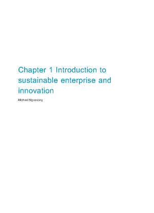 B327 Book Chapter 2 - sustainability - Chapter 2 Entrepreneurship and ...