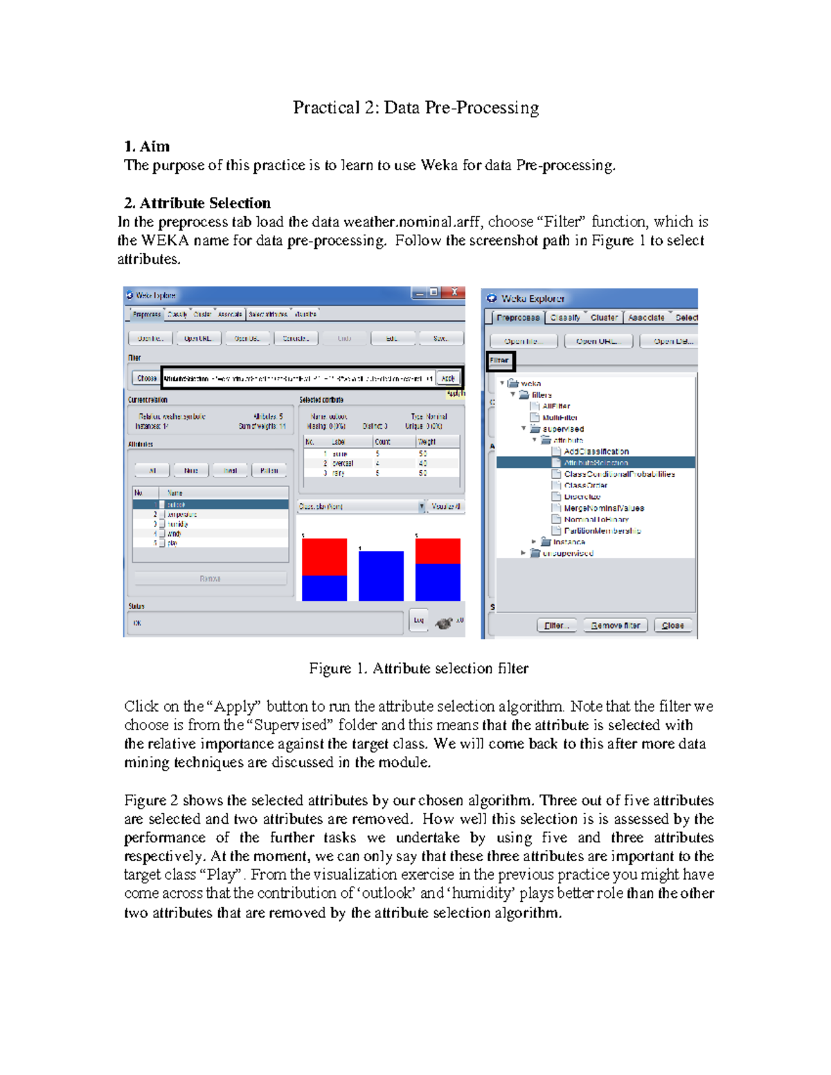 Practical summary and questions - Practical 2: Data Pre-Processing 1 ...