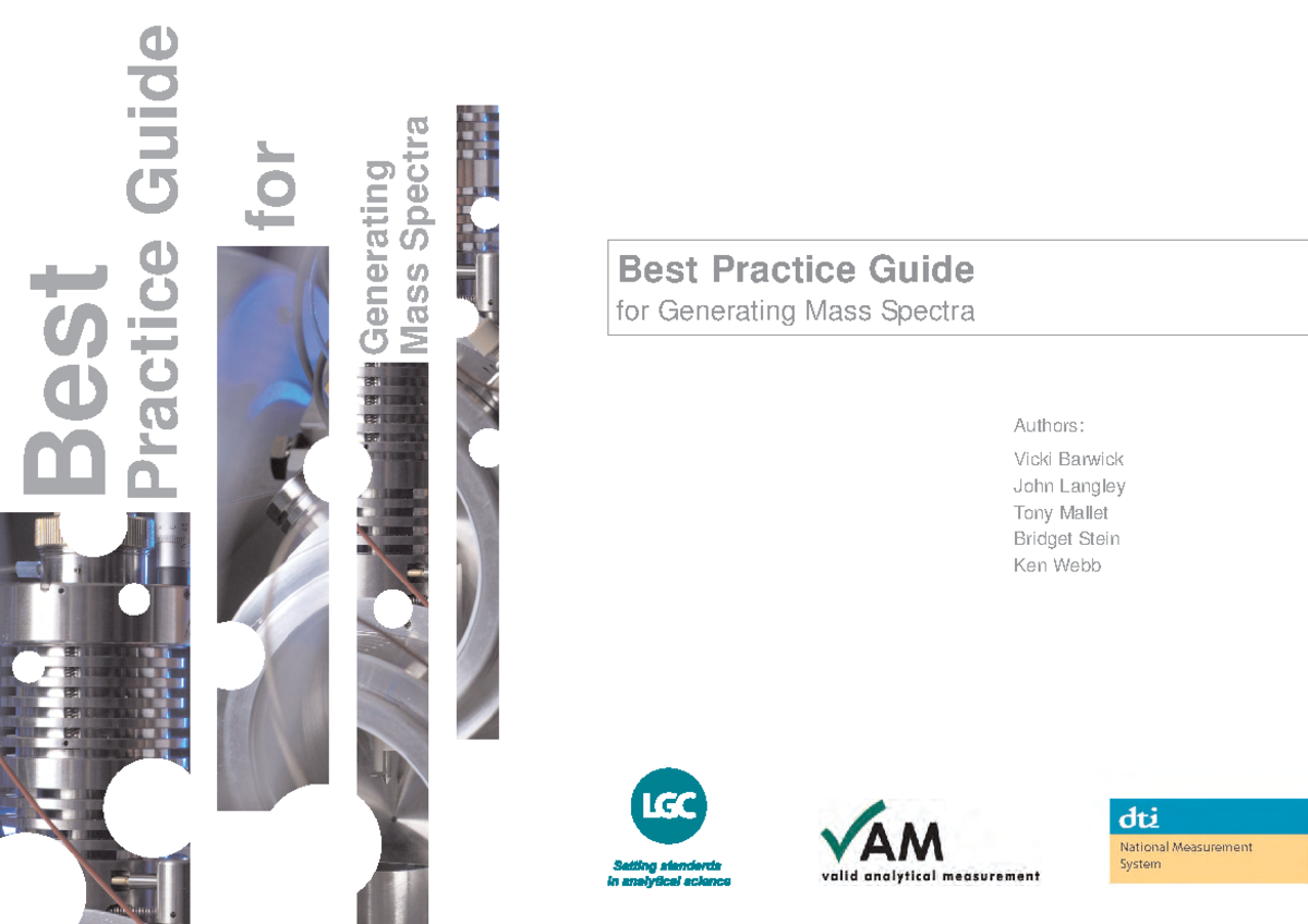 BEST Practice Guide FOR Generating MASS Spectra - Best Practice Guide ...