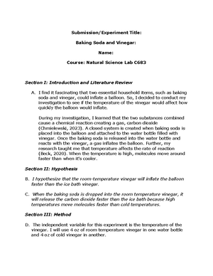 C683 - Passed - Natural Science lab - Submission/Experiment Title: Effect of Salt on boiling ...