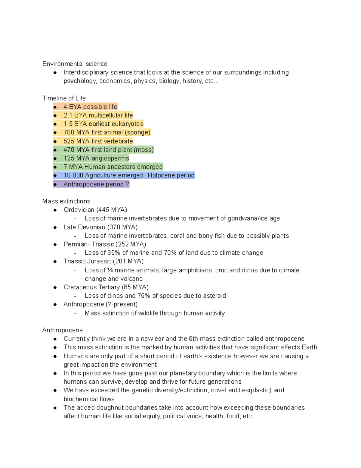 BIO 121 Study guide - Environmental science Interdisciplinary science ...