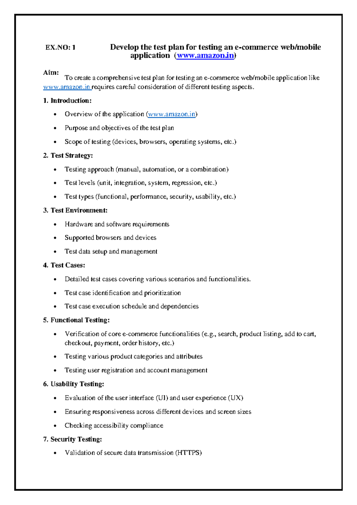 ST LAB Experiments - Software Testing Record Manual for pratical exam ...