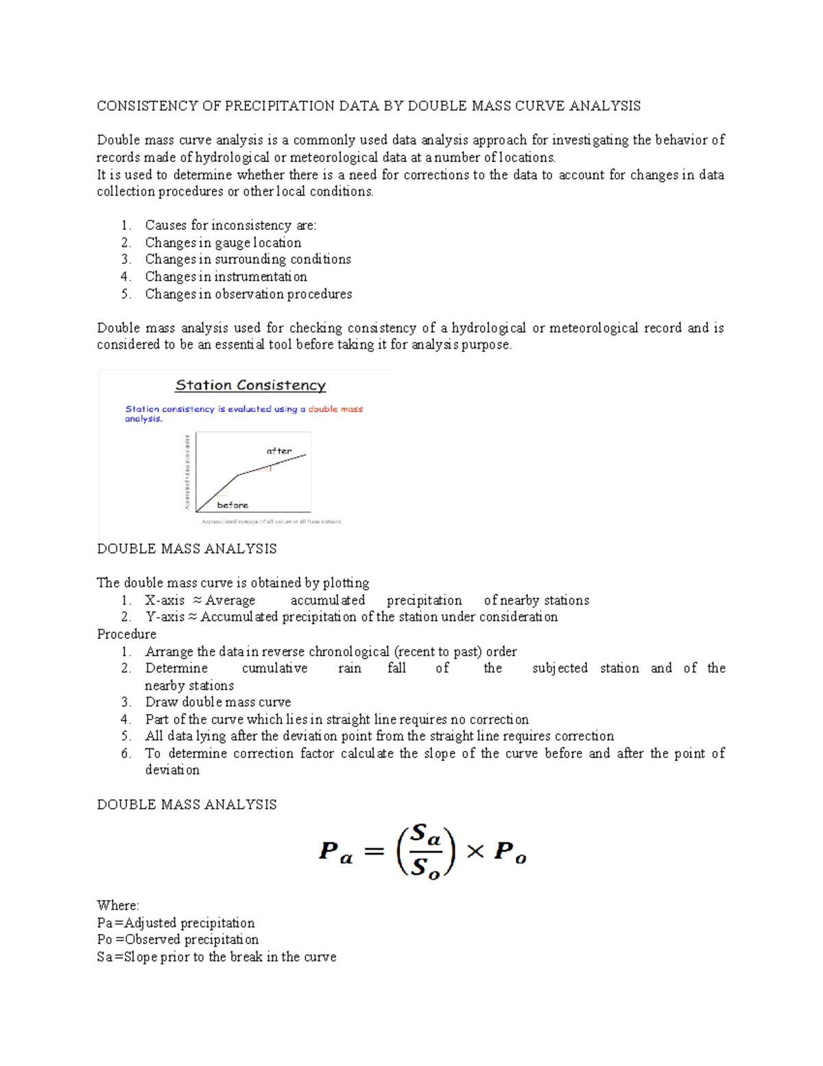 Arado Calipusan HEV ABI Double M - CONSISTENCY OF PRECIPITATION DATA BY ...