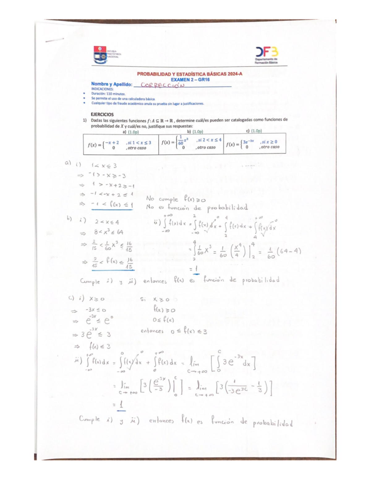 Examen 2 PEB 2024A - Sssssss - USUALLE PROUTLENDER OF3 NACIONAL Departamento Formacion Básica ...