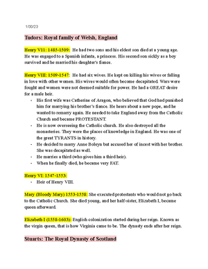 Lec6 - lecture - Lecture 6 - 9/ Created Class HIST 151 Type Lecture ...