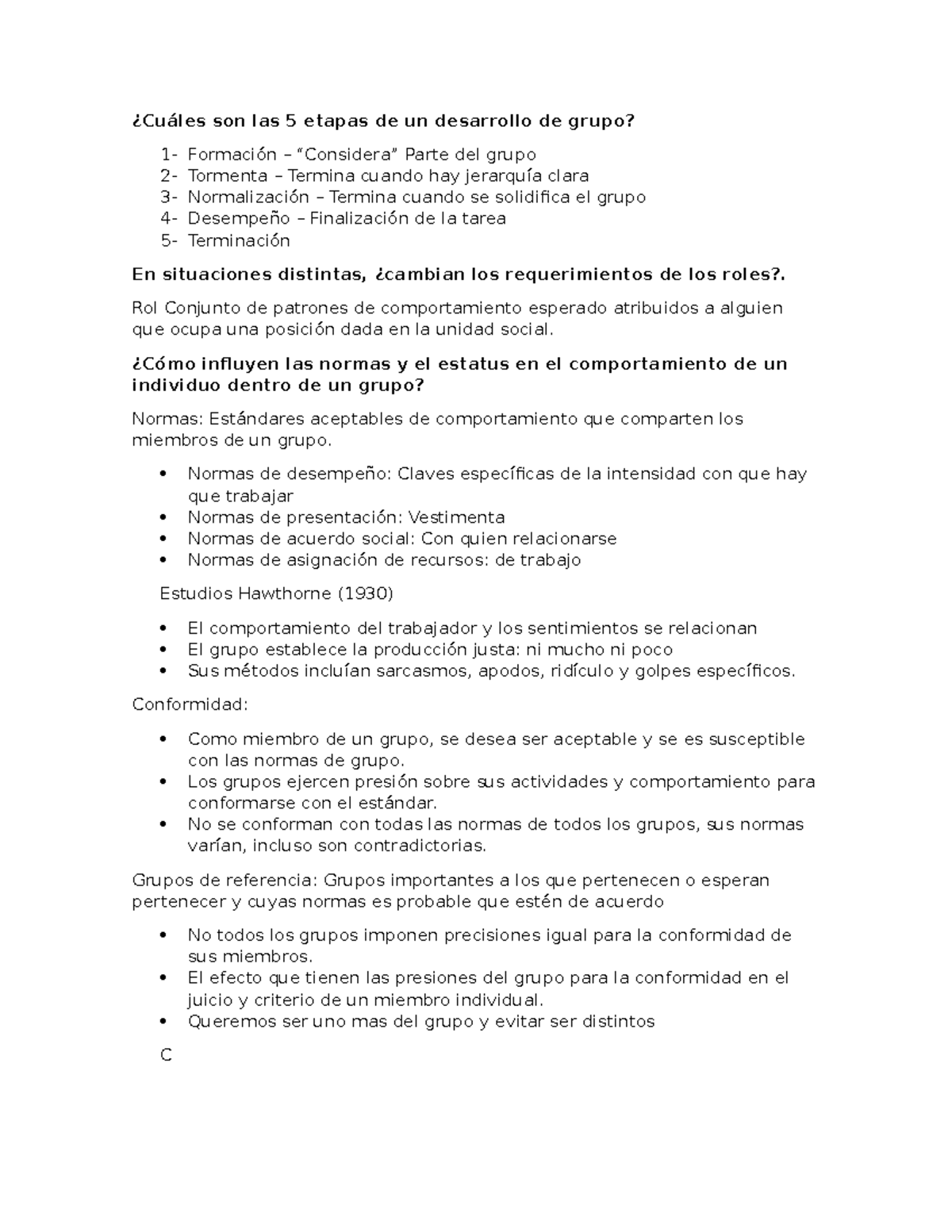 ADM Trabajo Lluvia de ideas cap 9 - ¿Cuáles son las 5 etapas de un ...
