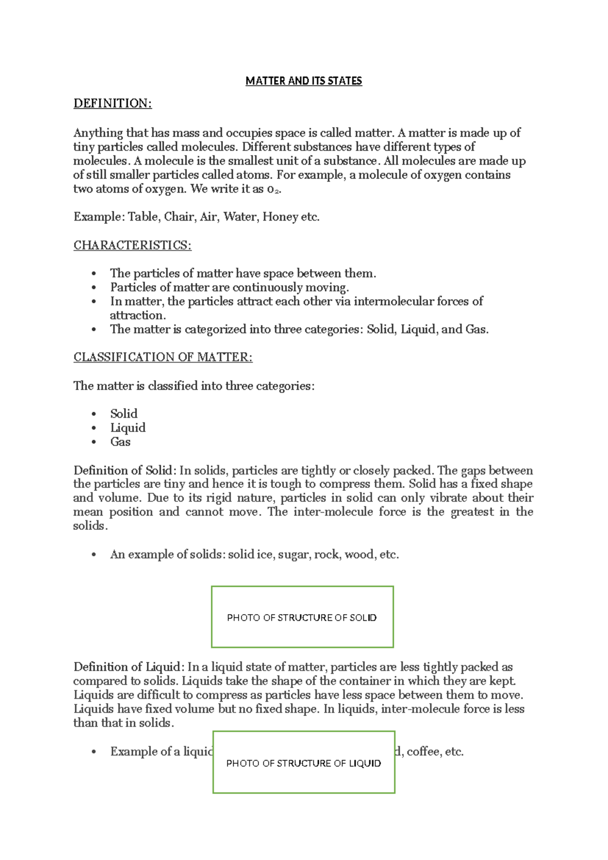 Matter AND ITS States - this is a very important lectural notes ...