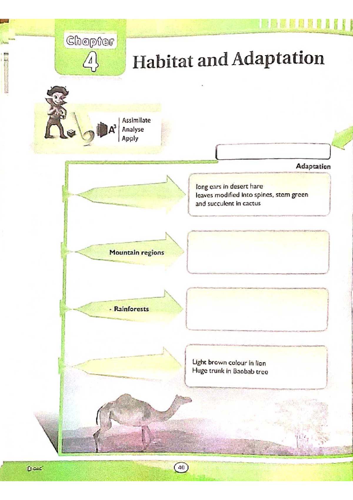 Biology Wrkbk Ch-4 Habitat and Adaptation - BSc. life sciences - Studocu