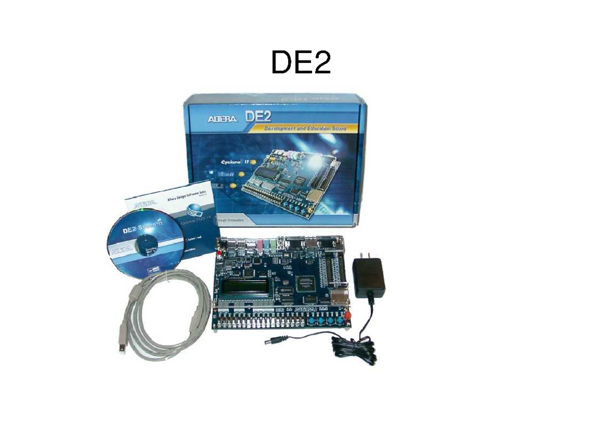 Travaux pratique Electronique numérique - DE2DE Carte DE2Carte DE La ...