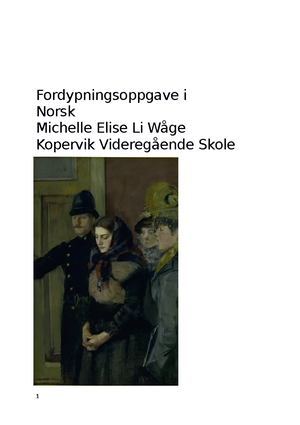En folkefiende - analyse - En folkefiende og realismen Henrik Ibsen «En folkefiende» ble utgitt ...