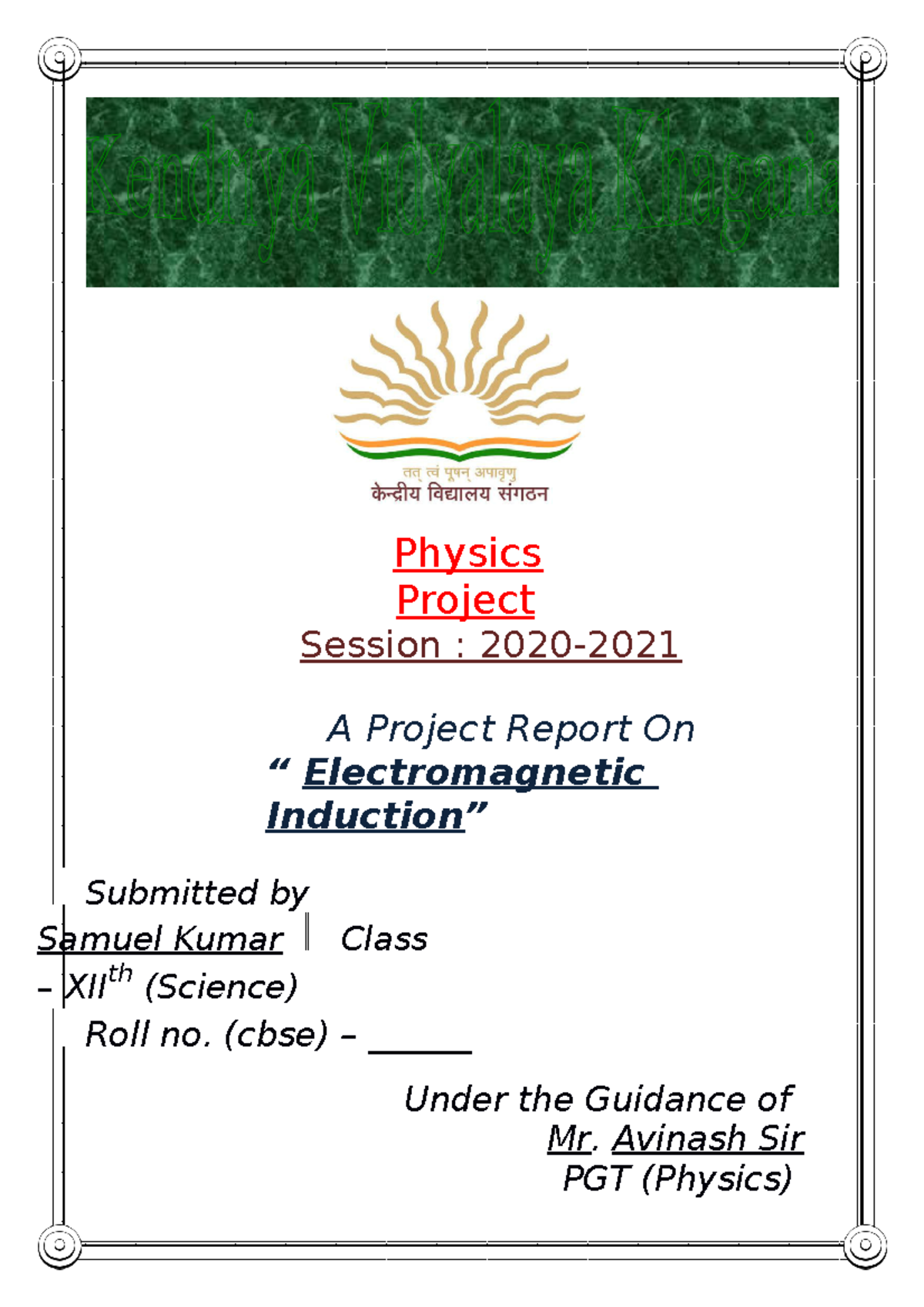 518901864-Physics-Project-Class-XII-2021-22-Investigatory-Project ...