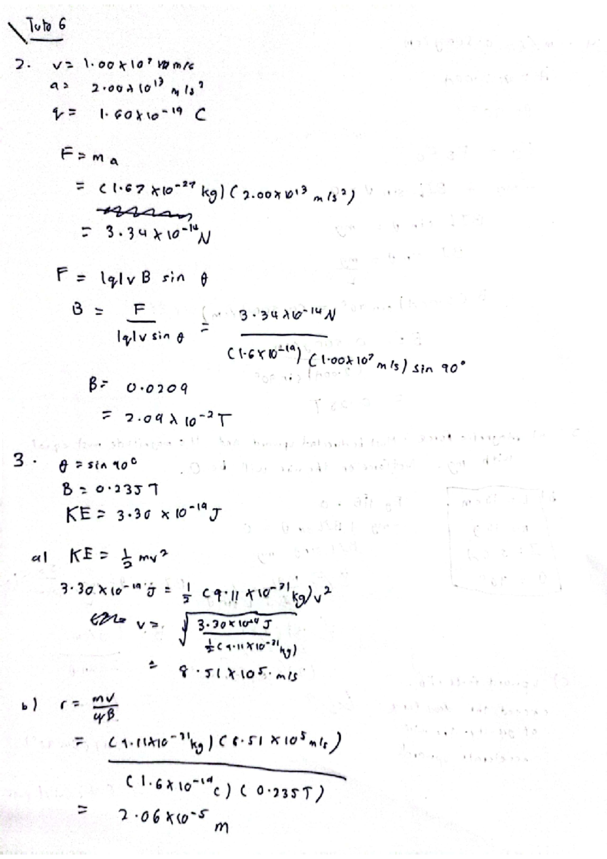 Tut6 Muhamad Wafi E17 - Jawapan tutorial 6 - Foundation Physics II - Studocu