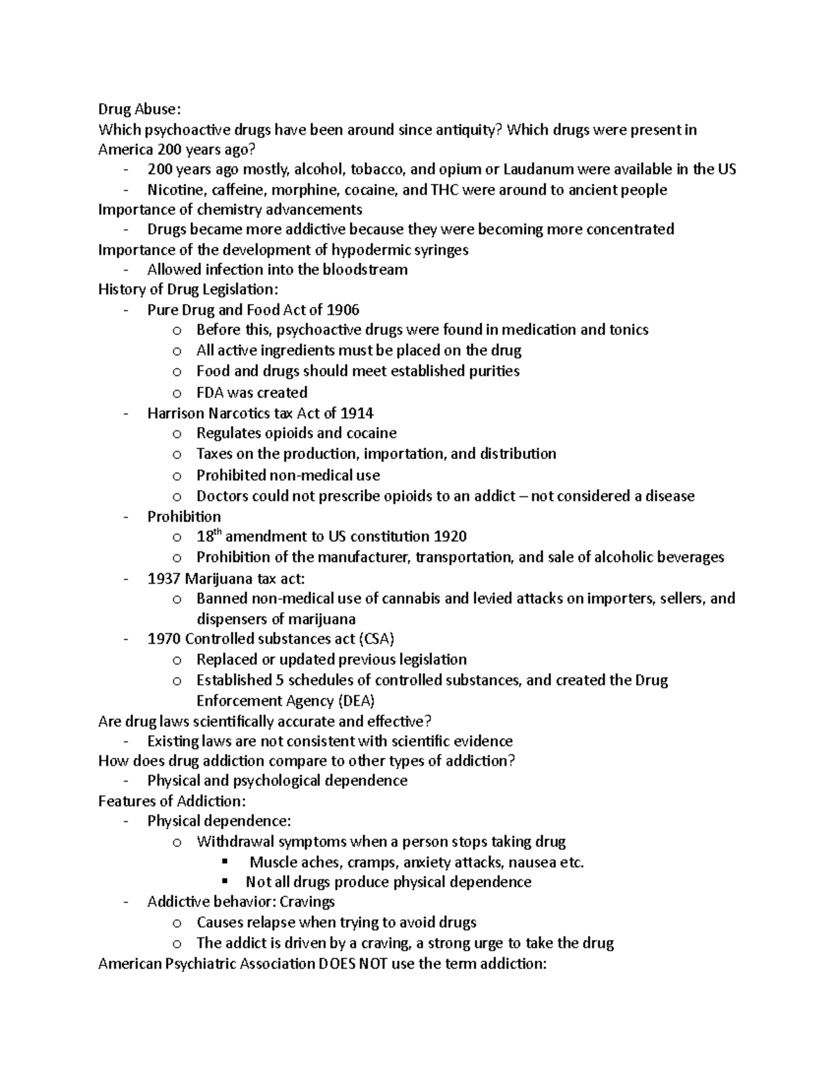 Drug abuse study guide - Drug Abuse: Which psychoactive drugs have been ...