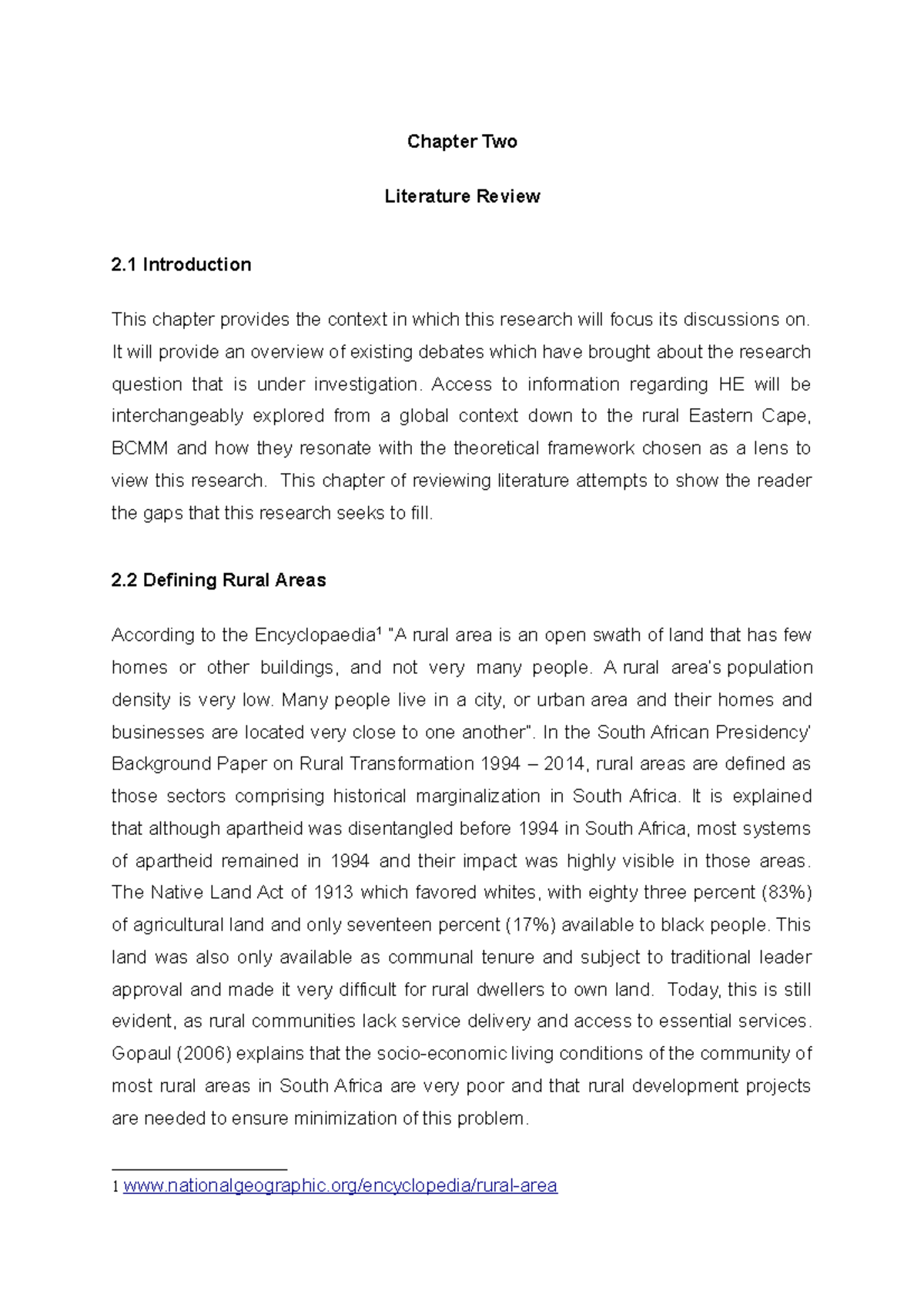 Chapter Two Written Model - Chapter Two Literature Review 2 ...