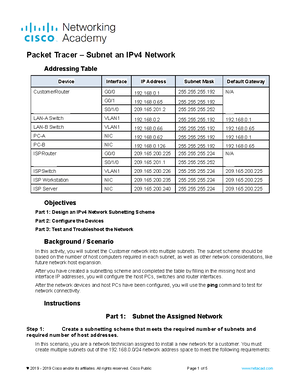17.5.9 Packet Tracer - Interpret show Command Output - Packet Tracer ...