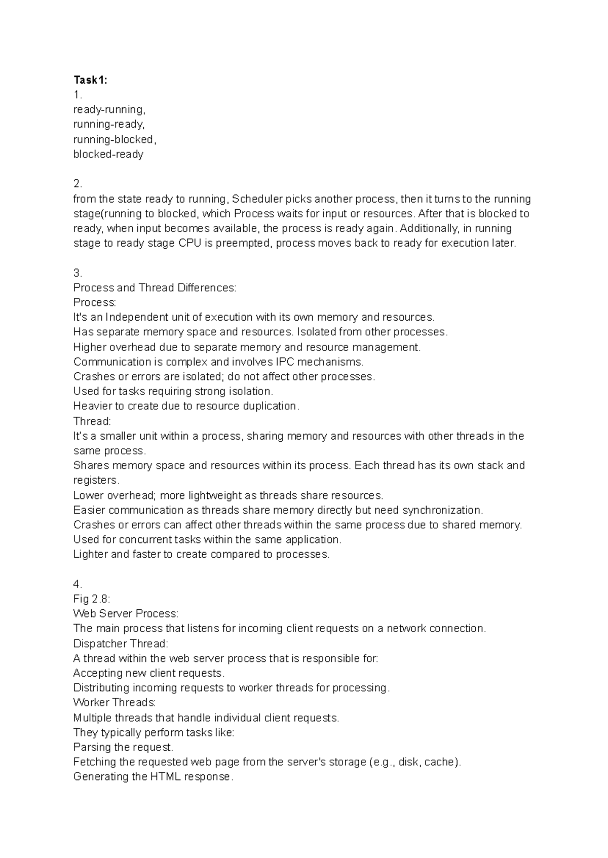 Untitled Document - jkkjkj - Task1: 1. ready-running, running-ready ...