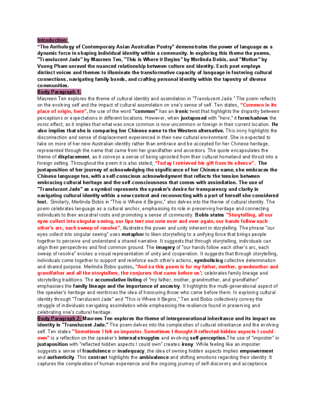 Anthology of contemporary Asian Australian poetry - In exploring this ...