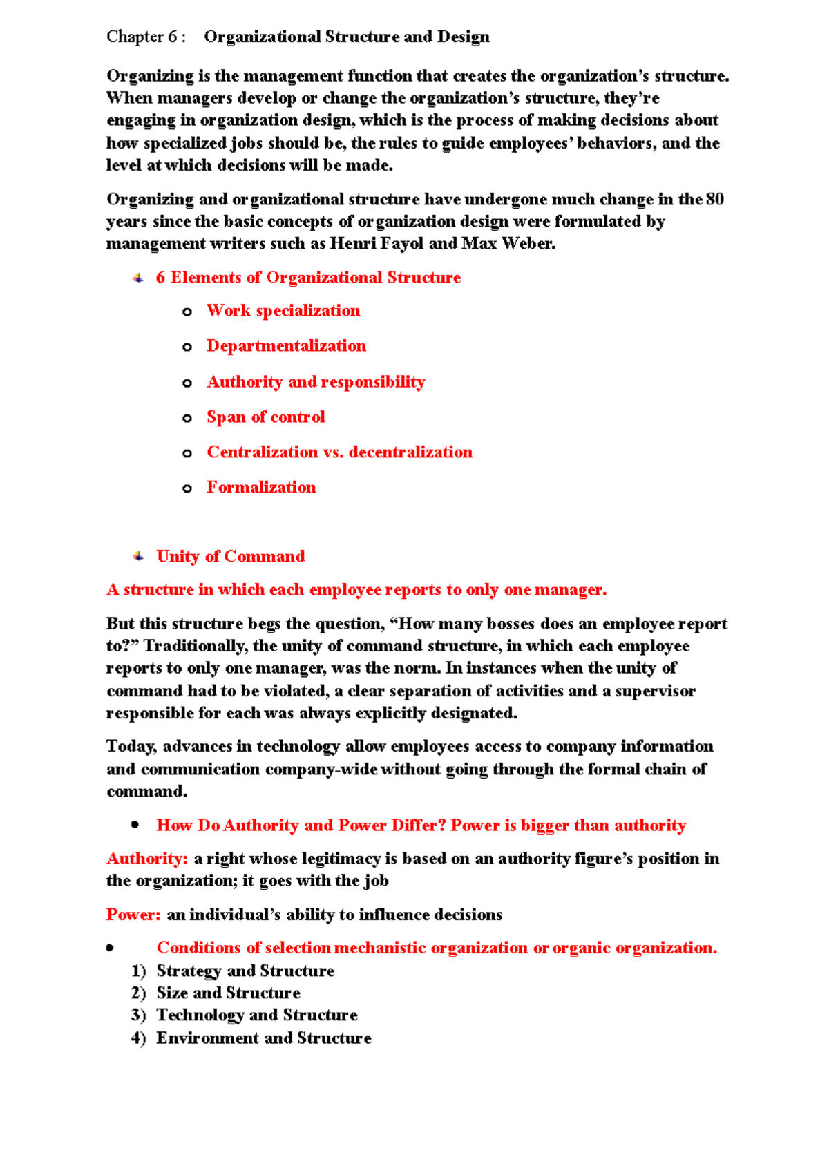 Chapter-6Organizational-Structure-and-Design - Chapter 6 ...