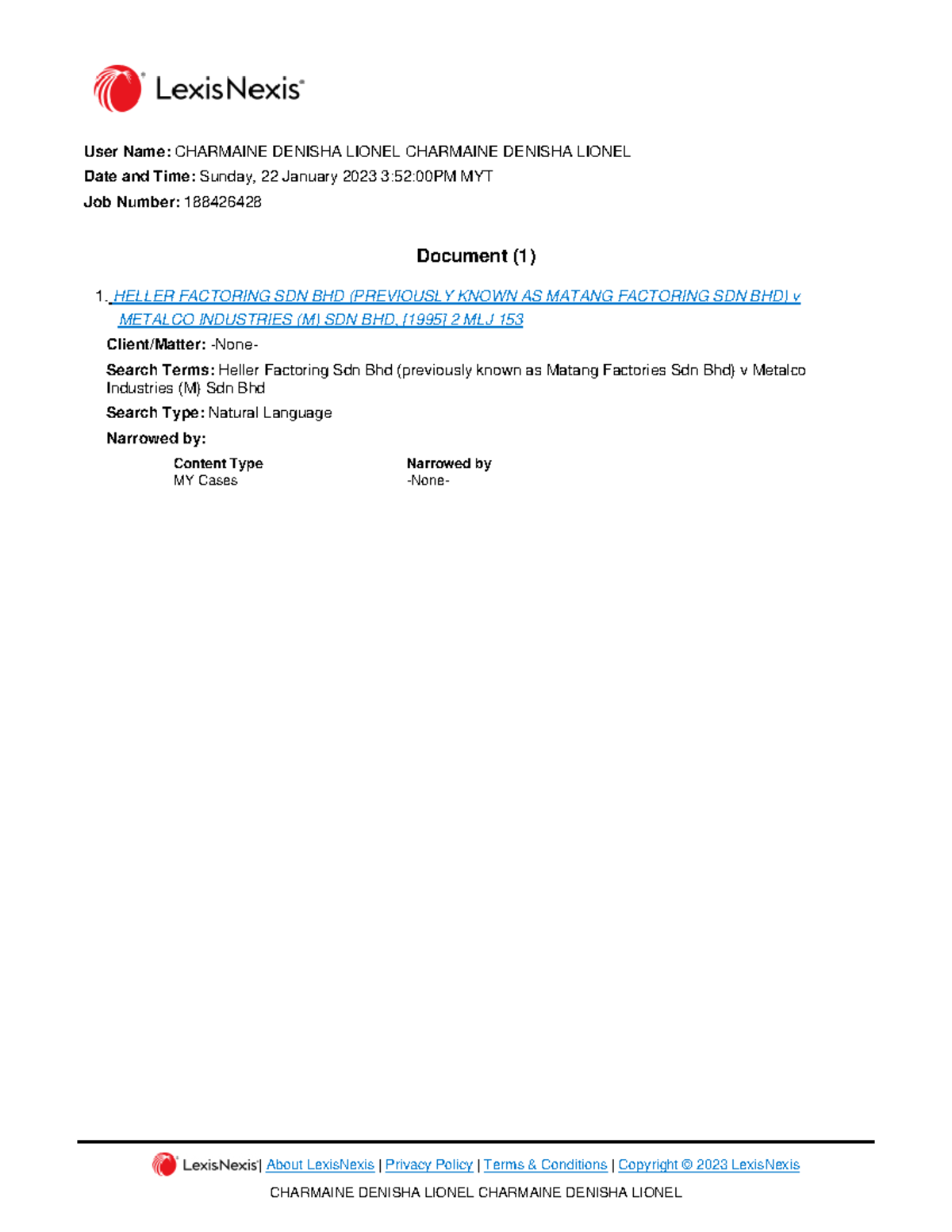 Heller Factoring SDN BHD ( Previously Known AS Matang FA - | About ...