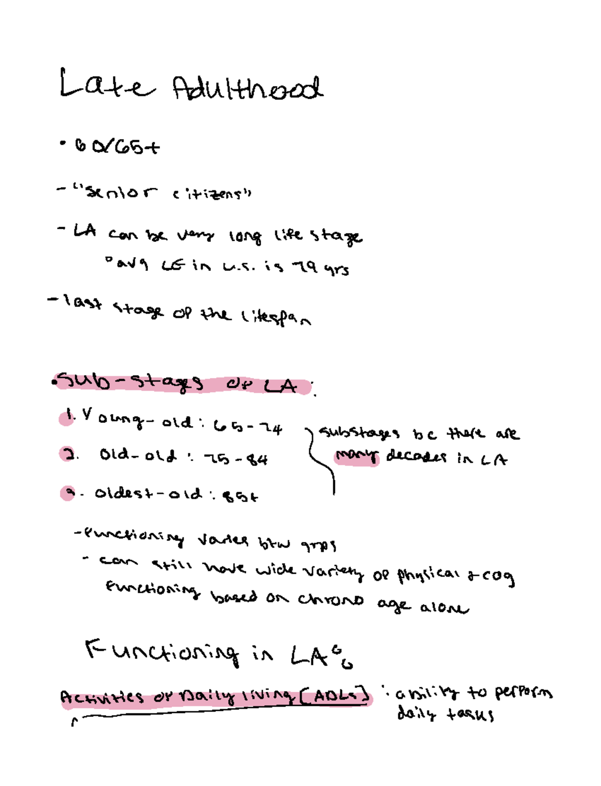 Chapter 12 The One About Late Adulthood - ####### Late Adulthood 60165 ...