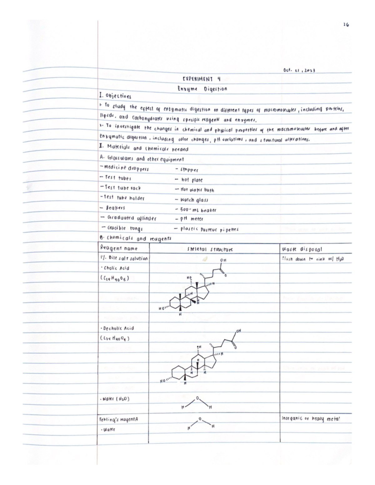 Exp4 PLJ - Pre Lab Journal: Enzyme Digestion - Human Biology - Studocu
