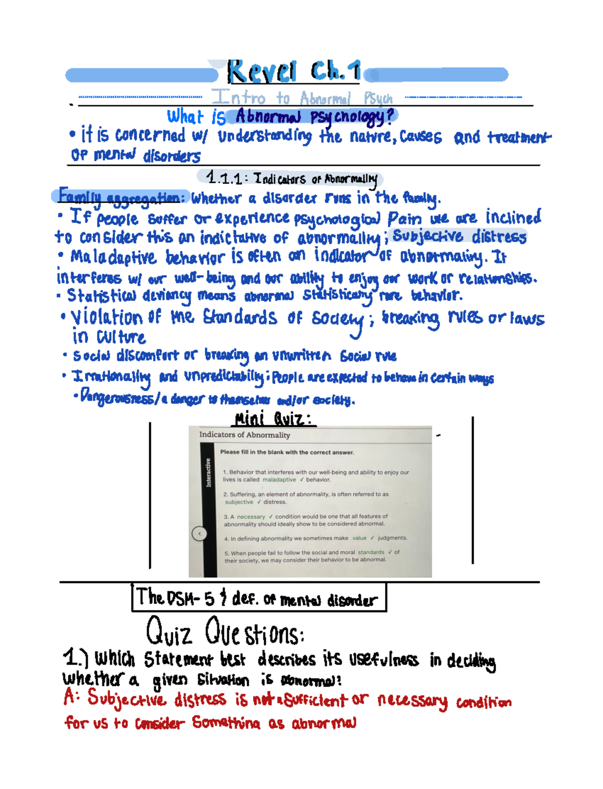 Revel ch 1- intro to abnormal psychology - Revet ####### ah A Intro to ... Revel ch 1- intro to abnormal psychology - Revet ####### ah A Intro to ...