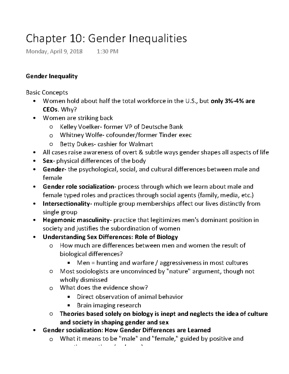 Chapter 10 Gender Inequalities - Warning: TT: undefined function: 32 ...