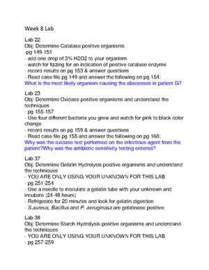 Lab week 5 - gh h - Week 5 Labs Lab 1: Physical method of Control (Heat) (Handout) Obj ...