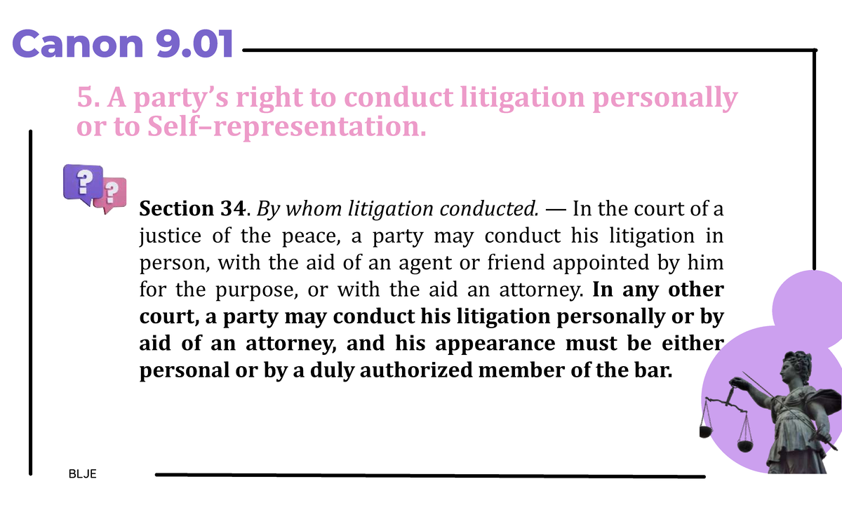 Canon 9 Report part 3 - Canon 9. Section 34. By whom litigation ...