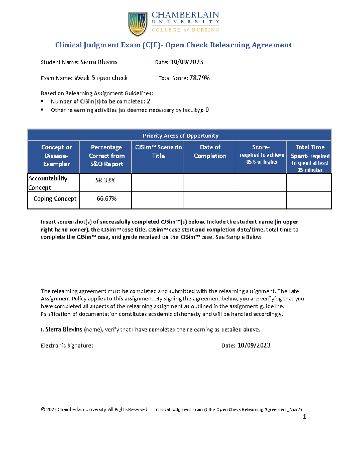 CJE Open Check Relearning Agreement Sept23 - Clinical Judgment Exam ...