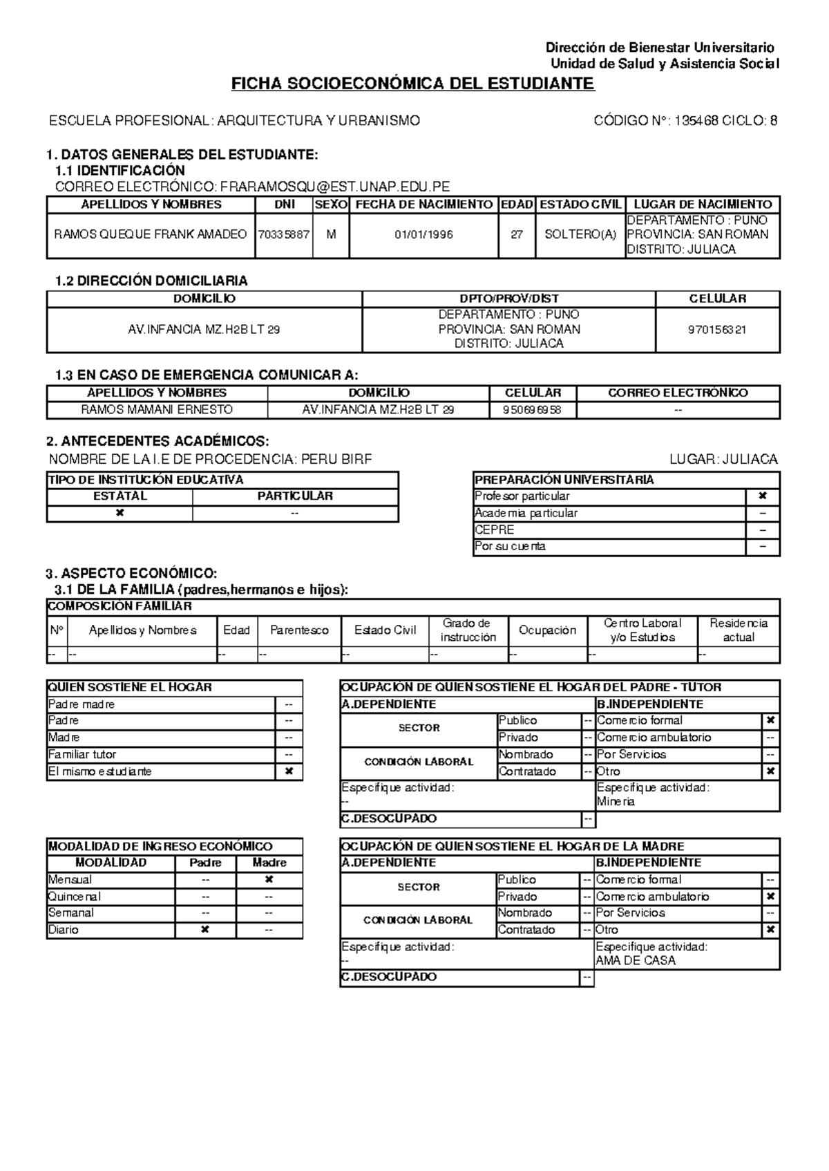 135468 - afafafa - TIPO DE INSTITUCIÓN EDUCATIVA ESTATAL PARTICULAR ...