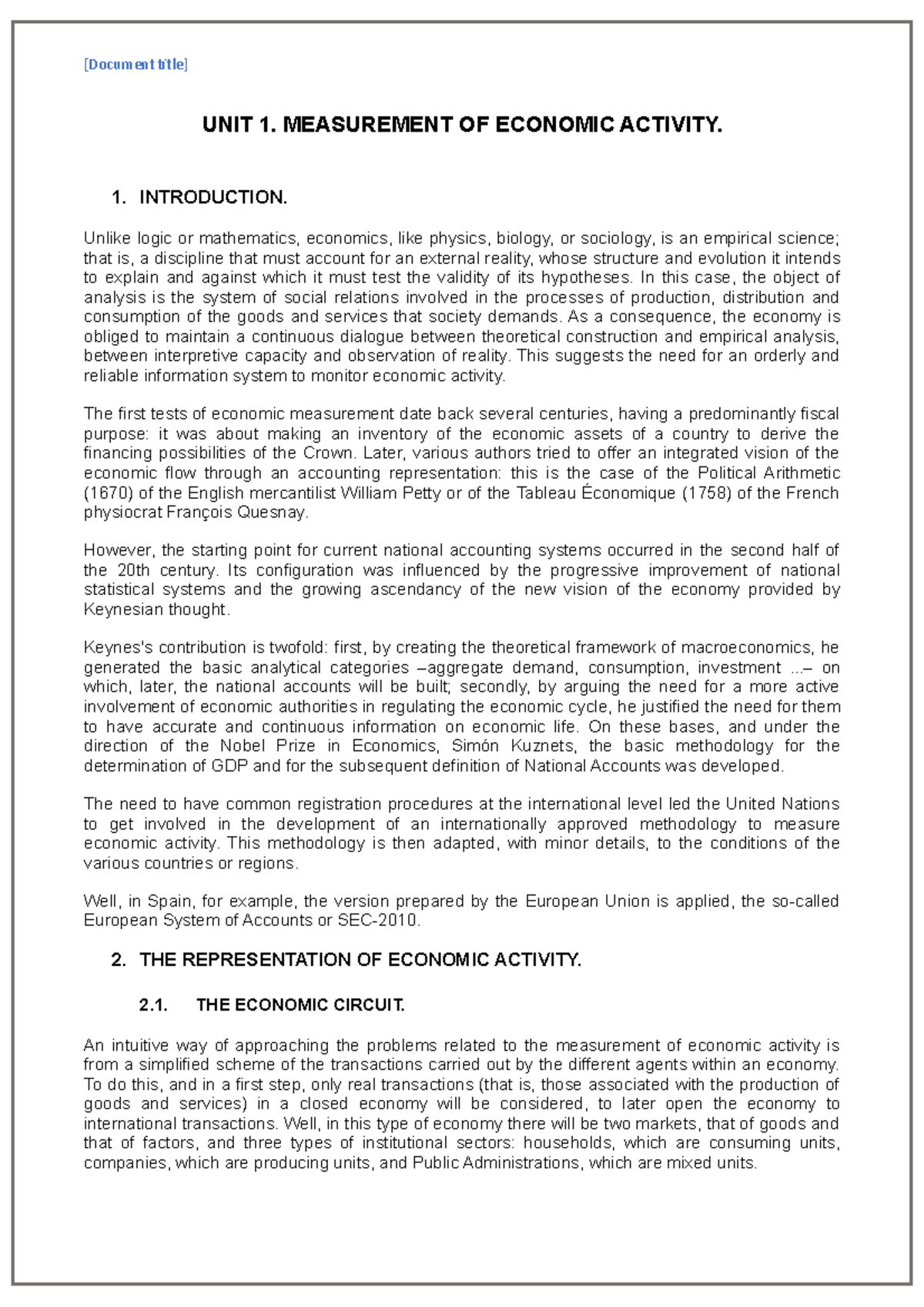 Unit 14 Principles Of Economics II - Microeconomics - UNIT 1 ...