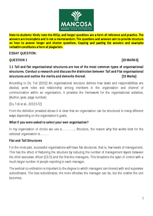 Introduction to Business Management ( Module Guide) - INTRODUCTION TO ...