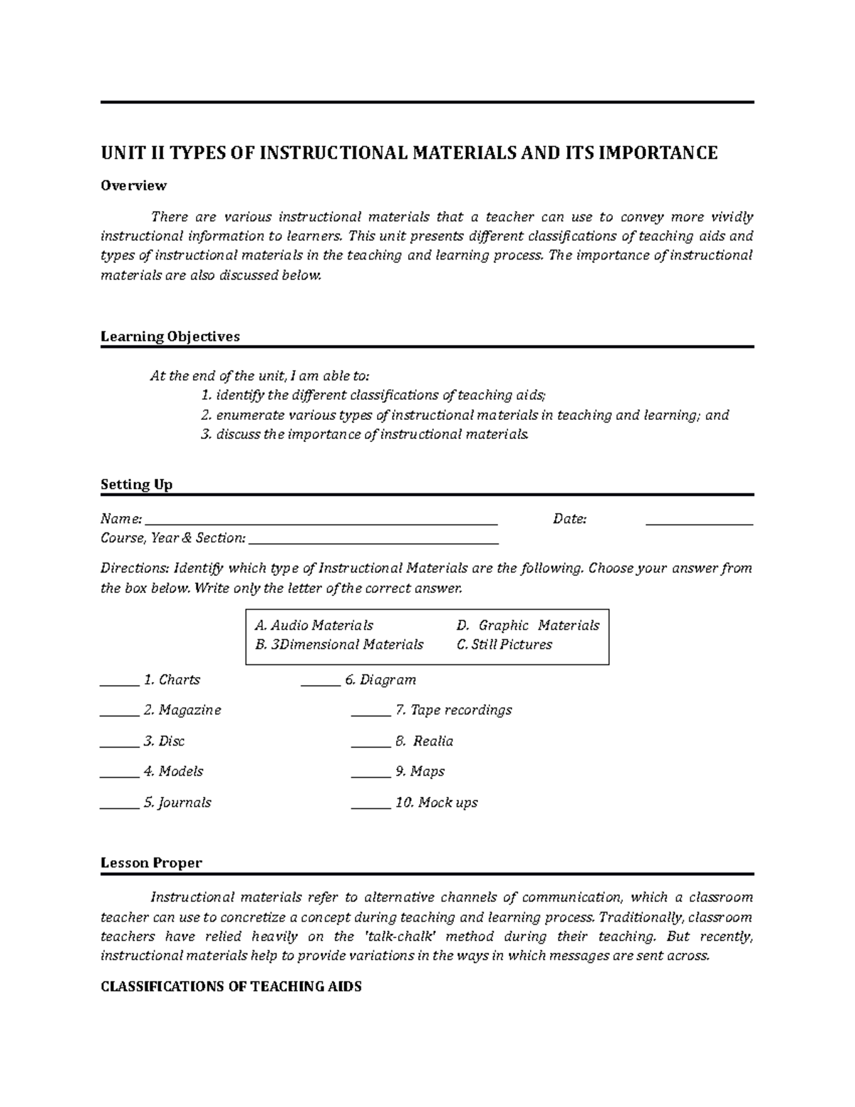 Unit 2&3 Lesson from Nueva Ecija University of Science and Technology ...