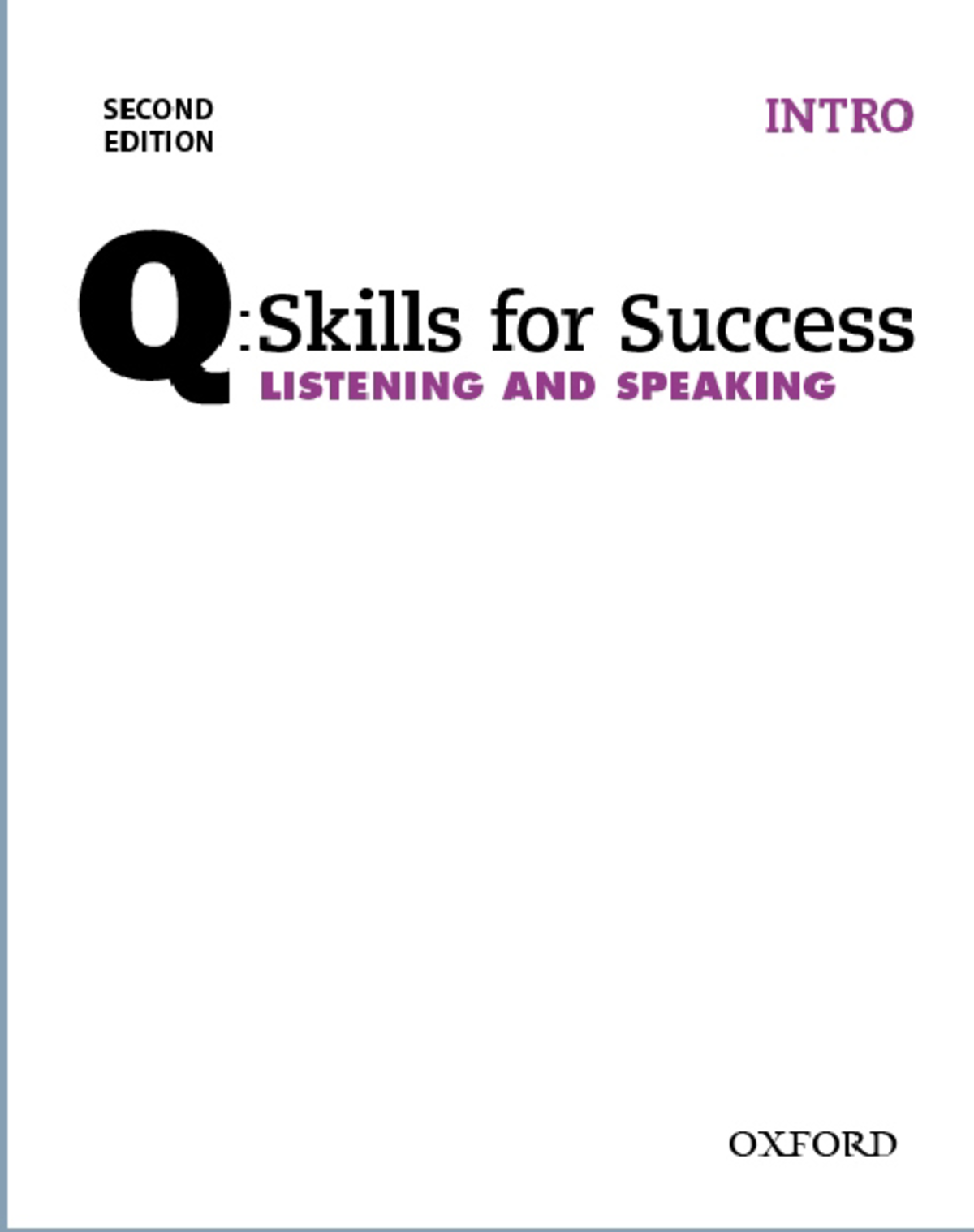 Q skills for success listening and speaking intro 2nd ed Student Book - English Academic ...