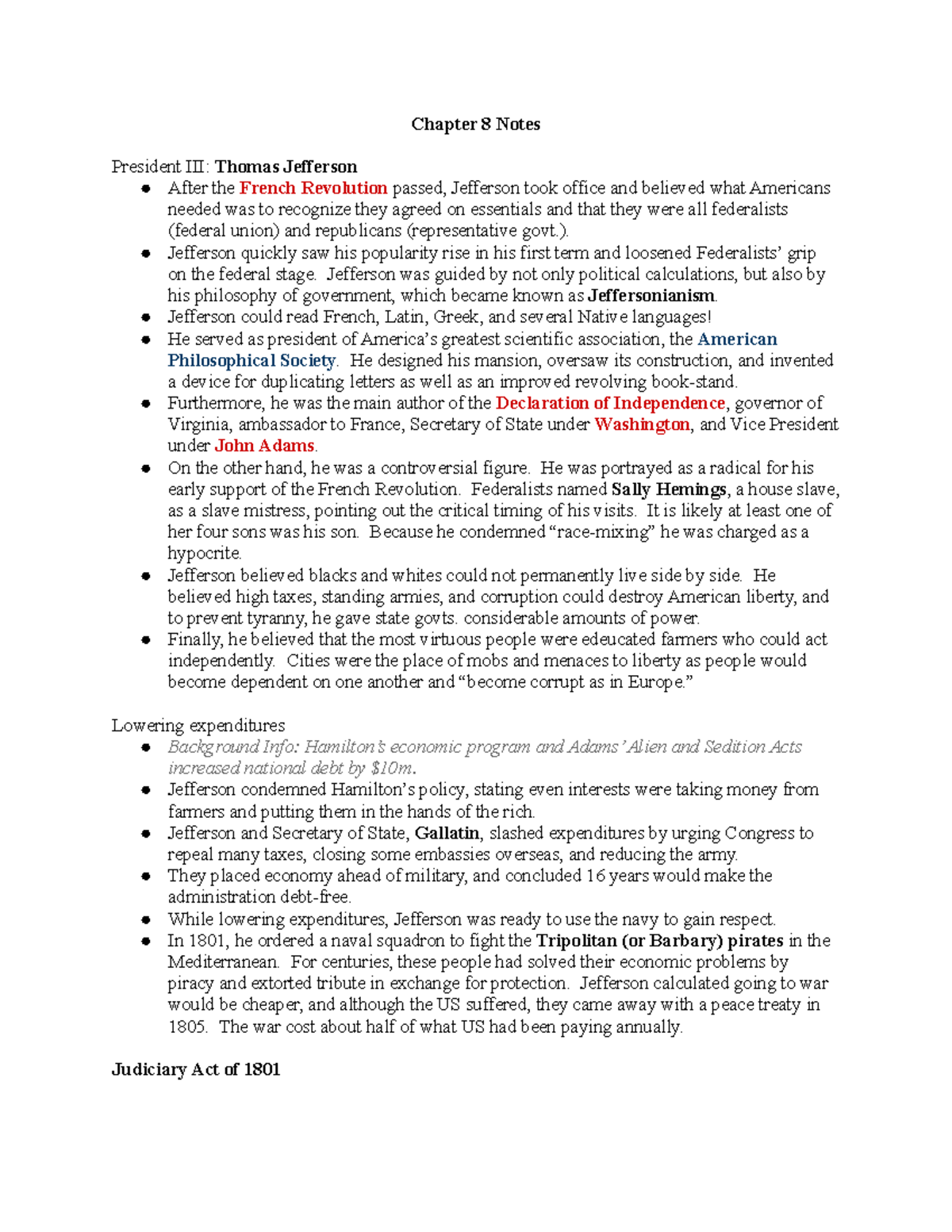 Chapter 08Notes - American history lecture notes - Chapter 8 Notes ...