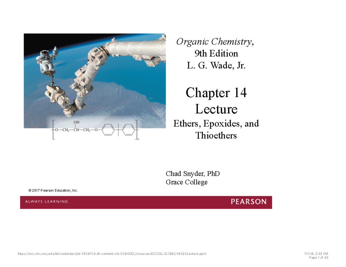 Untitled - Ethers, epoxides and thioethers - Organic Chemistry, 9th ...
