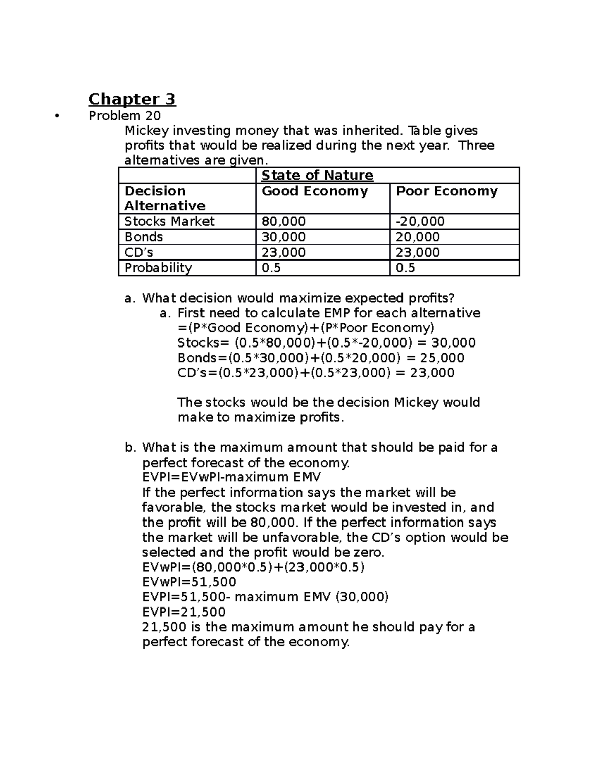 283857758 Chapter 3 Homework Quantitive Analysis for Management ...