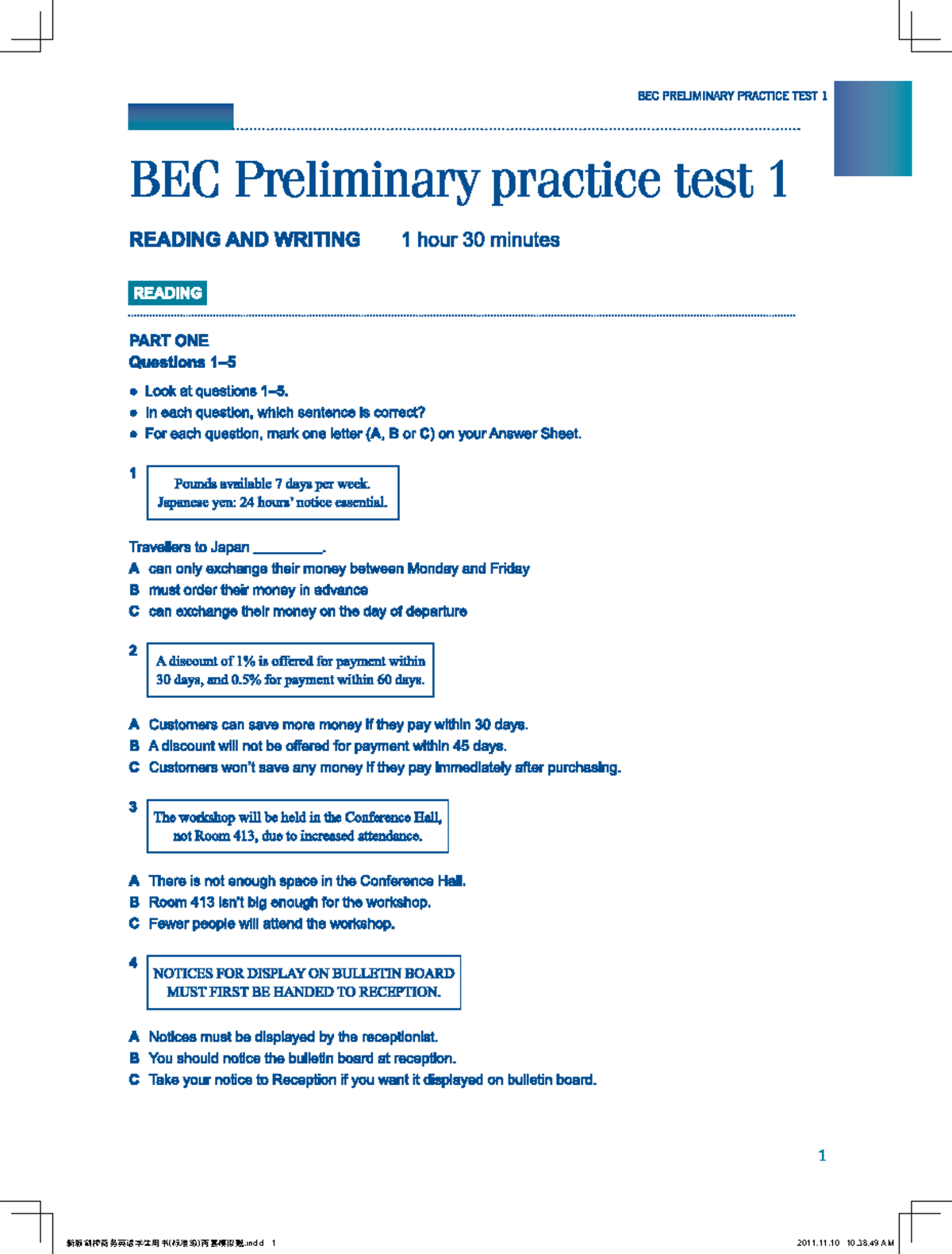 BEC-test-0 - BEC-test-0 - Tiếng Anh IV - Studocu