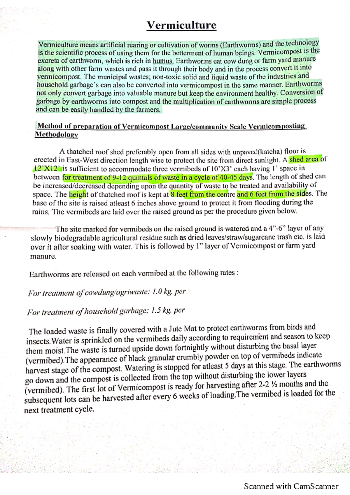 Vermiculture - Agro-Industrial Attachment - Scanned with CamScanner ...
