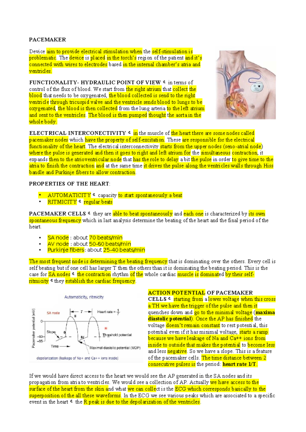 Diapositiva 6 - notes of the slide 6 of the subject - PACEMAKER Device ...
