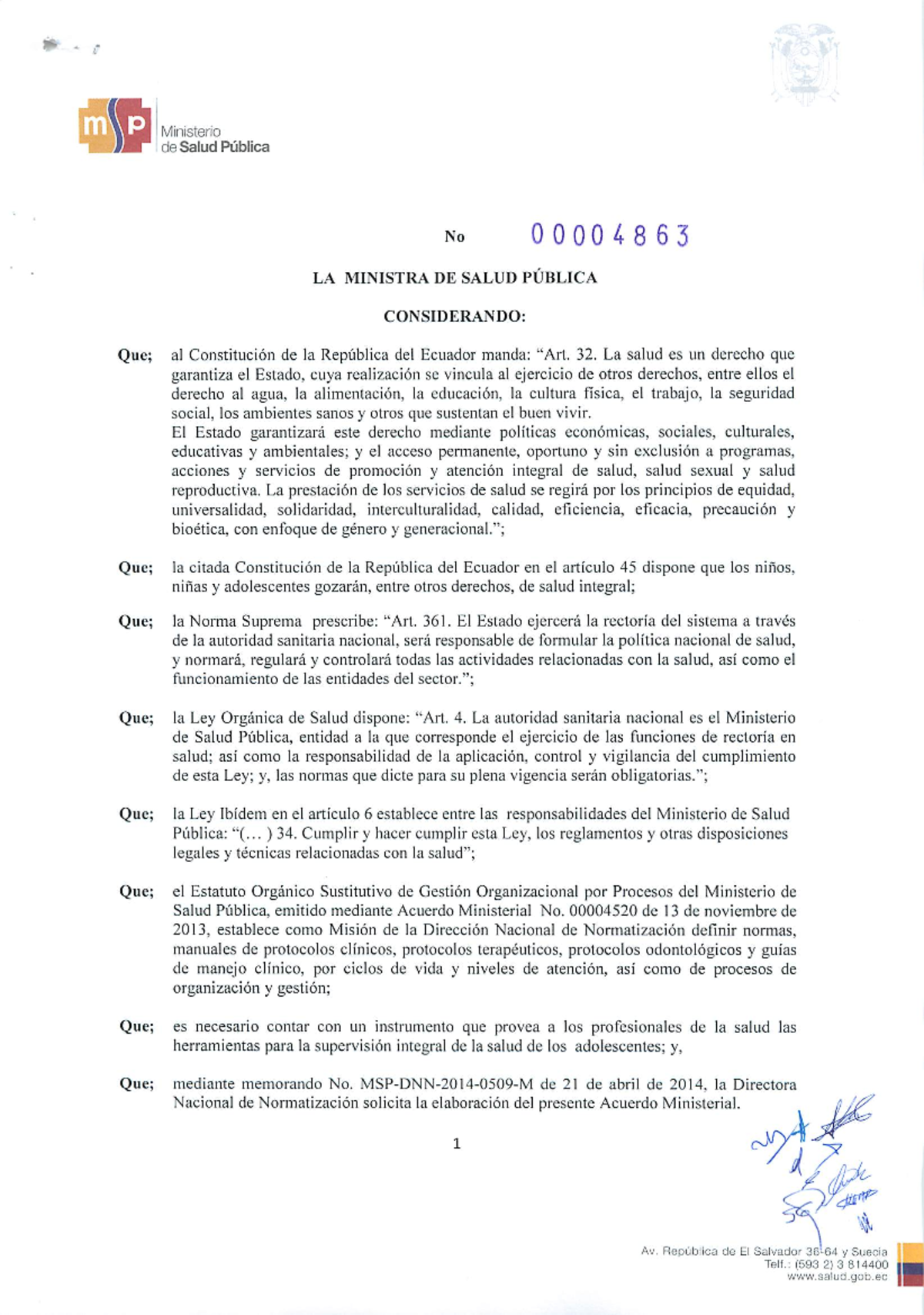 Ac 00004863 2014 16 may - materia de temas importantes para mejorar los ...