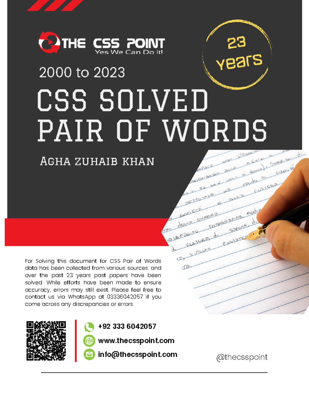 CSS Solved Pair of Words 2000 to 2023 Edition unlocked - CSS SOLVED ...