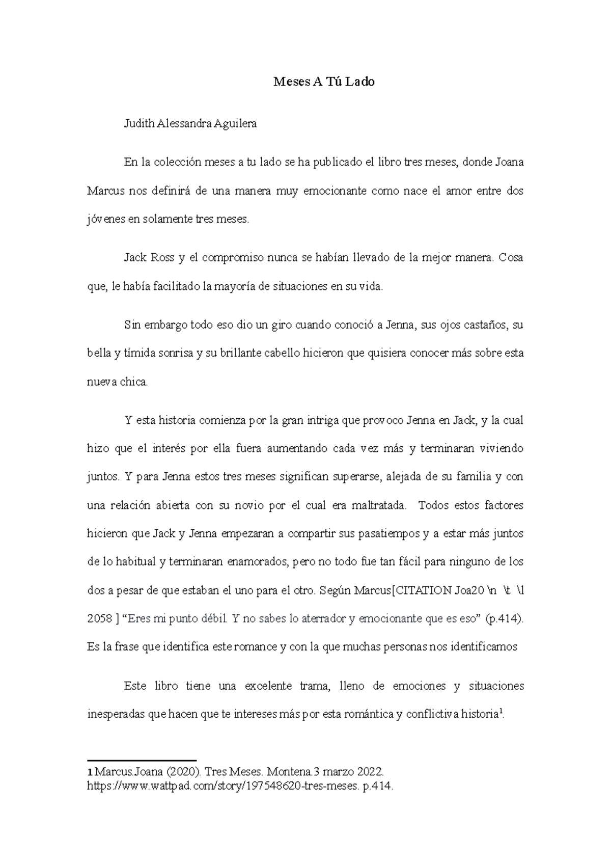 Aguilera Judith U2T2a1 - Meses A Tú Lado Judith Alessandra Aguilera En ...