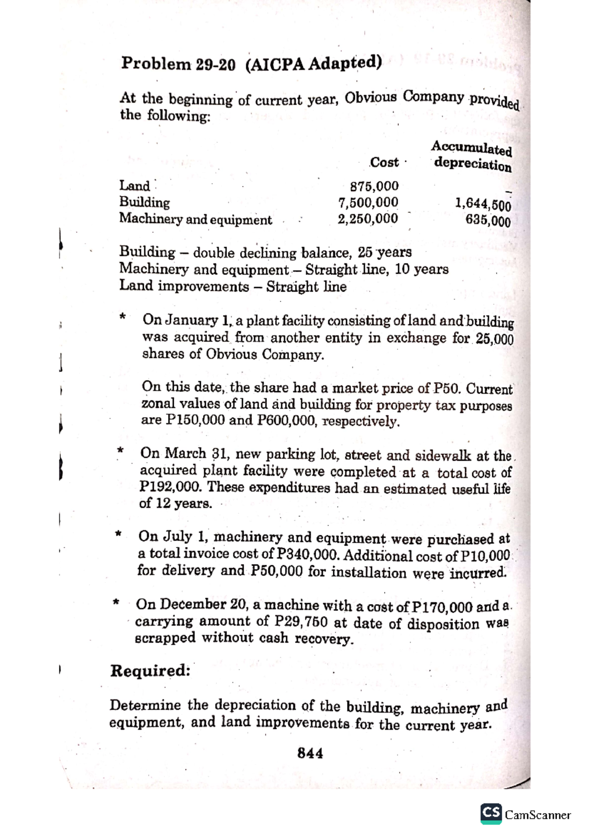 Problem 29 - Intermediate Accounting (Volume One) 2021 Edition Author ...
